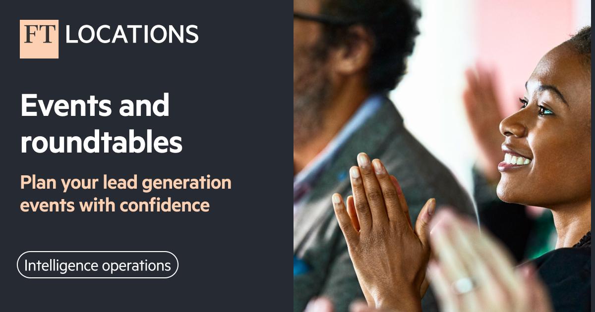 Events and Roundtables: Plan your lead generation events with confidence